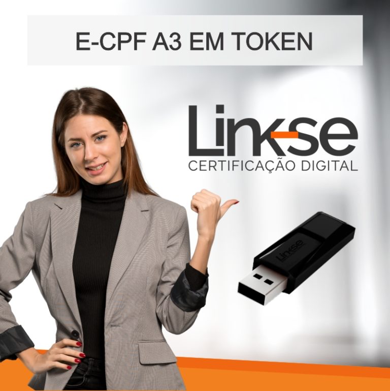 E-CPF A3 EM TOKEN (VALIDADE DE 02 ANOS) - Certificado Digital em Uberaba-MG